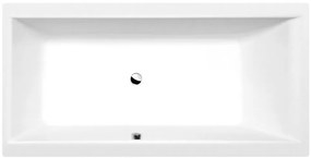 Polysan CLEO obdélníková vana 180x90x48cm, bílá mat 13111.11