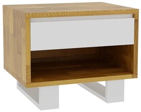 Massivo Noční stolek Prado/ Wigo 1s, W+W, dub, masiv