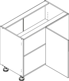 ALFASHOP ZOYA dolní DNP P/L dub