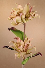 Paramit Dekorační květina zeleno-fialová 78 cm