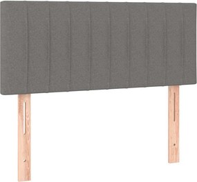Box spring postel s matrací tmavě šedá 80 x 200 cm textil 3126918