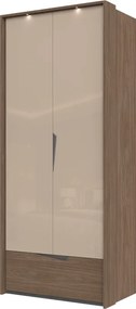 Šatní skříň P21B/LF s osvětlením - 97 × 226 × 60 cm