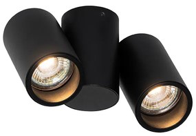 Designové bodové svítidlo černé 2-světelné nastavitelné - Michael