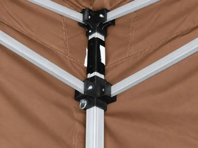 Nůžkový párty stan 3 × 6 m s bočními stěnami, béžový