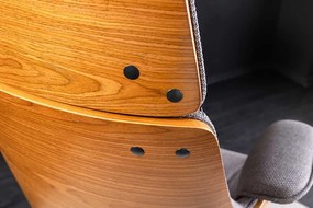 Designová kancelářská židle Uriela ořech / šedá