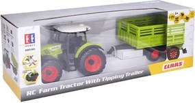WIKY Traktor Claas s přívěsem zelená / 1:24 / 2,4 GHz / se světlem / U
