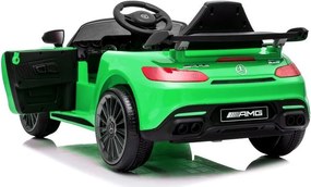 LEAN CARS Elektrické autíčko Mercedes AMG GT R, LED, MP3, zelené