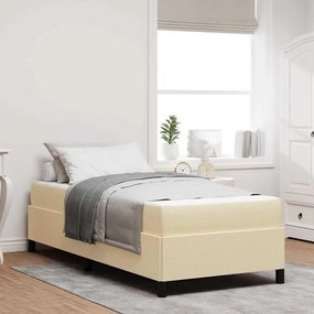 Postel s boxspringem Krémová 90 x 190 cm textil 3398827