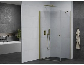 Mexen Pretoria sprchový kout 70x90cm, 6mm sklo, zlatý profil-čiré sklo, 852-070-090-50-00