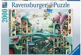 Puzzle ravensburger 168231 kdyby ryby mohly chodit 2000 dílků