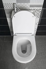 Aqualine Aqualine, HYGIE WC kombi s umyvadélkem, zadní/spodní odpad, bílá, PB104W