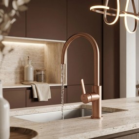 Rea Rivo, vysoká kuchyňská baterie h-365, měděná matná, REA-B9344