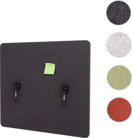 Akustický panel na stůl HWC-G75 - dvoustěnná látka/textil - 60x65cm - hnědo-šedá