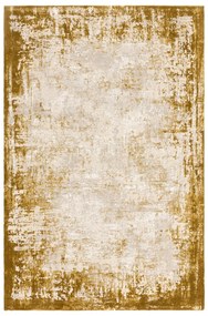 Tribeca Design Kusový koberec Zoom Border Gold Rozměry: 160x230 cm
