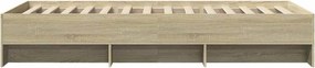 Rám postele bez matrace dub sonoma 75 x 190 cm kompozitní dřevo 3295711