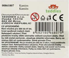 TEDDIES Kamion s přepravníkem aut / Model kamionu / plast / 22 cm