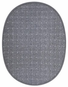Vopi, Kusový koberec Udinese šedý ovál, 60x110, šedá, chodba / předsíň