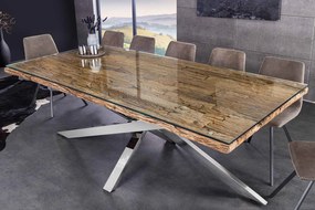 Designový jídelní stůl Shark 220 cm teak