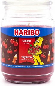 Vonná svíčka ve skle s vůní třešňové coly Cherry na Cola Haribo 510