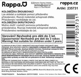 RAPPA Šroubovací mini koloběžka / 10 cm