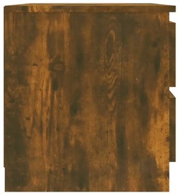 Noční stolky 2 ks kouřový dub 50x39x43,5 cm kompozitní dřevo - Default Title