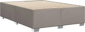 Rám postele bez matrace taupe 140 x 190 cm textil 3284475