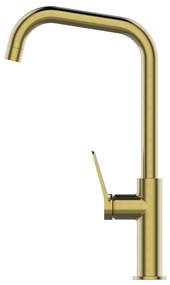 Invena Alonia, vysoká dřezová baterie h-373, zlatá matná, INV-BZ-70-009-V