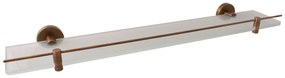 Slezák - RAV Polička skleněná 600 mm stará mosaz (bronz) Koupelnový doplněk COLORADO COA0900/60SM Barva: Stará mosaz, kód produktu: COA0900/60SM