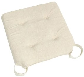Bellatex Sedák hladký Ulla 40x40 cm na suchý zip smetanová