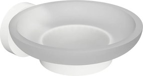 Sapho Sapho, X-ROUND WHITE mýdlenka skleněná, bílá, XR803W