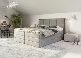 Postel boxspring Samara 150x200 s úložným prostorem + topper zdarma