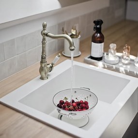 Laveo Evora, vysoká dřezová baterie h-304, měděná-bílá, LAV-BAE_565D
