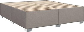 Box spring postel s matrací taupe 200x200 cm textil 3286013