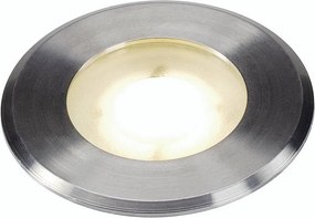 LA 228412 DASAR FLAT LED 230V česaná ocel 230V LED 4.3W IP67 3000K - BIG WHITE (SLV)