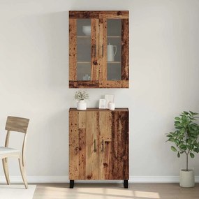 Vysoký bufet 2 ks Staré dřevo 69,5 x 34 x 180 cm 3394521