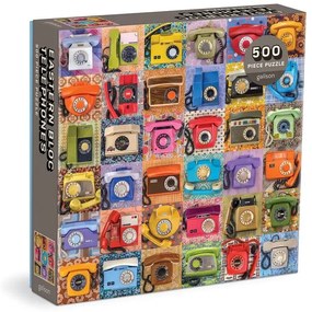 Galison Puzzle Troy Litten Eastern Bloc Telephones 500 dílků