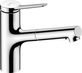 Hansgrohe Zesis M33, páková kuchyňská baterie 150, vytahovací sprška, 2jet, sBox, chromová, HAN-74821000