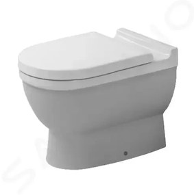 DURAVIT - Starck 3 Stojící WC, zadní odpad, s HygieneGlaze, alpská bílá (0124092000)