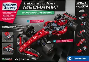 Vědecká hra Laboratoř mechaniky Závodní auto Polský jazyk Clementoni 50403