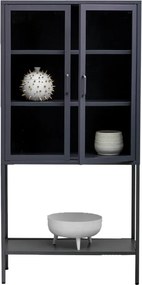 Šedá ocelová vitrína 75x150x35 cm Acier – Premier Housewares