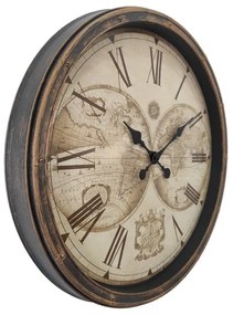 Antik nástěnné hodiny s polokoulemi Wanio – 50x5 cm