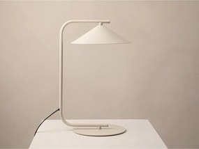 Krémová kovová stolní lampa (výška 42 cm) Nocte – Micadoni