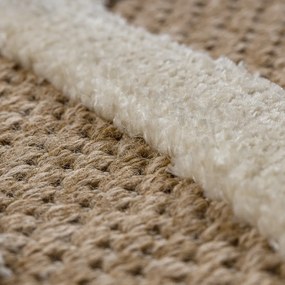 Dywany Łuszczów, Kusový koberec Spark 0711A beige/cream, 80x150, béžová, chodba / předsíň