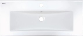 Deante Tubo, keramické umyvadlo na zapuštění 815x360x140 mm, bílá lesklá, DEA-CTU_638M