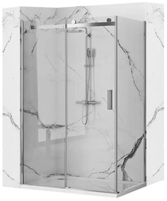 Čtvercový nebo obdélníkový sprchový kout REA NIXON Varianta: rozměry: 100x100 cm, orientace: Levá, kód produktu: , profily: chrom, výplň: transparent