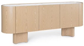 BIZZOTTO Dřevěná komoda OTILIA dub 80x200 cm 0734640