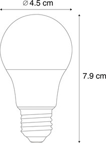 Sada 5 chytrých stmívatelných LED žárovek E27 P45 Opal 4,9W 470 lm 2200-4000K