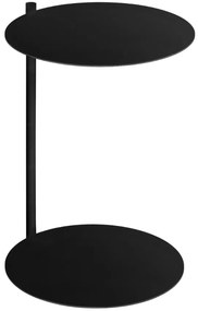 noo.ma Černý kovový odkládací stolek Ande 40 cm