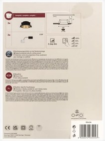 Paulmann 93404 - SADA 3xLED/6,5W IP44 Stmívatelné koupelnové svítidlo COLE 230V