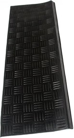 Gumová schodová rohož Criss Cross, FLOMAT - délka 25 cm, šířka 75 cm a výška 0,5 cm